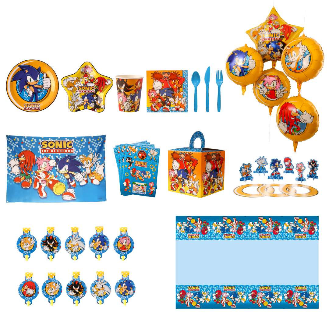 Sonic The Hedgehog Birthday Party Kit | MMT – Mighty Mojo Toys