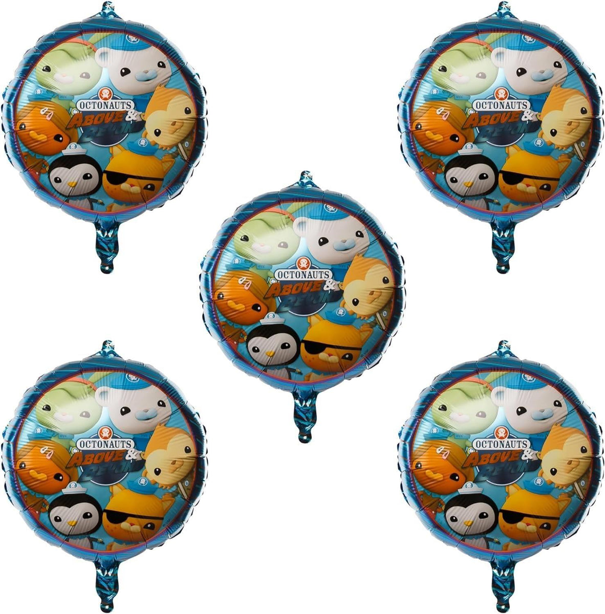 Octonauts Themed Foil Balloon Set 5ct Shimmering Kids Party Supplies M ...