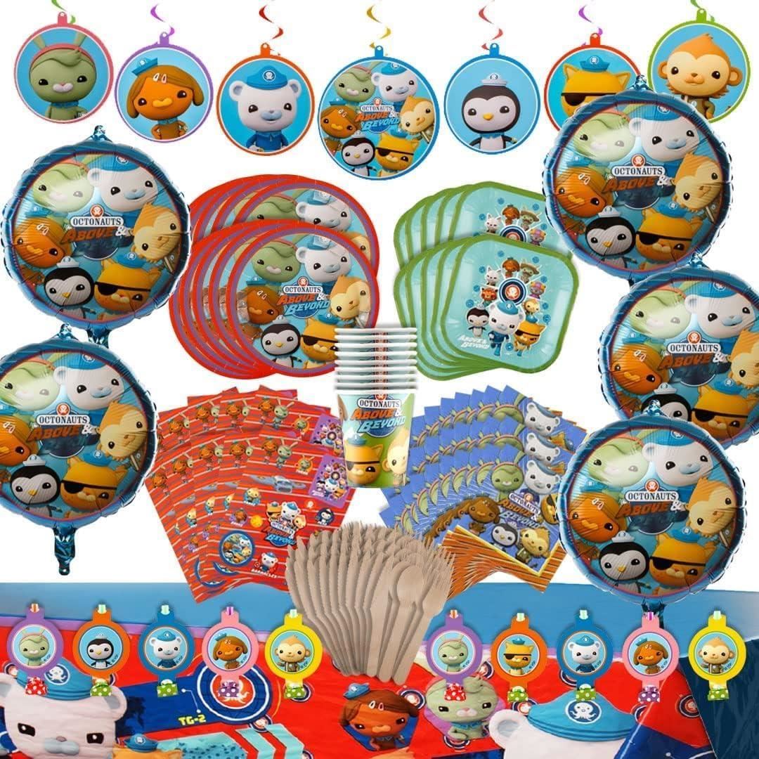 Octonauts Themed Foil Balloon Set 5ct Shimmering Kids Party Supplies M ...