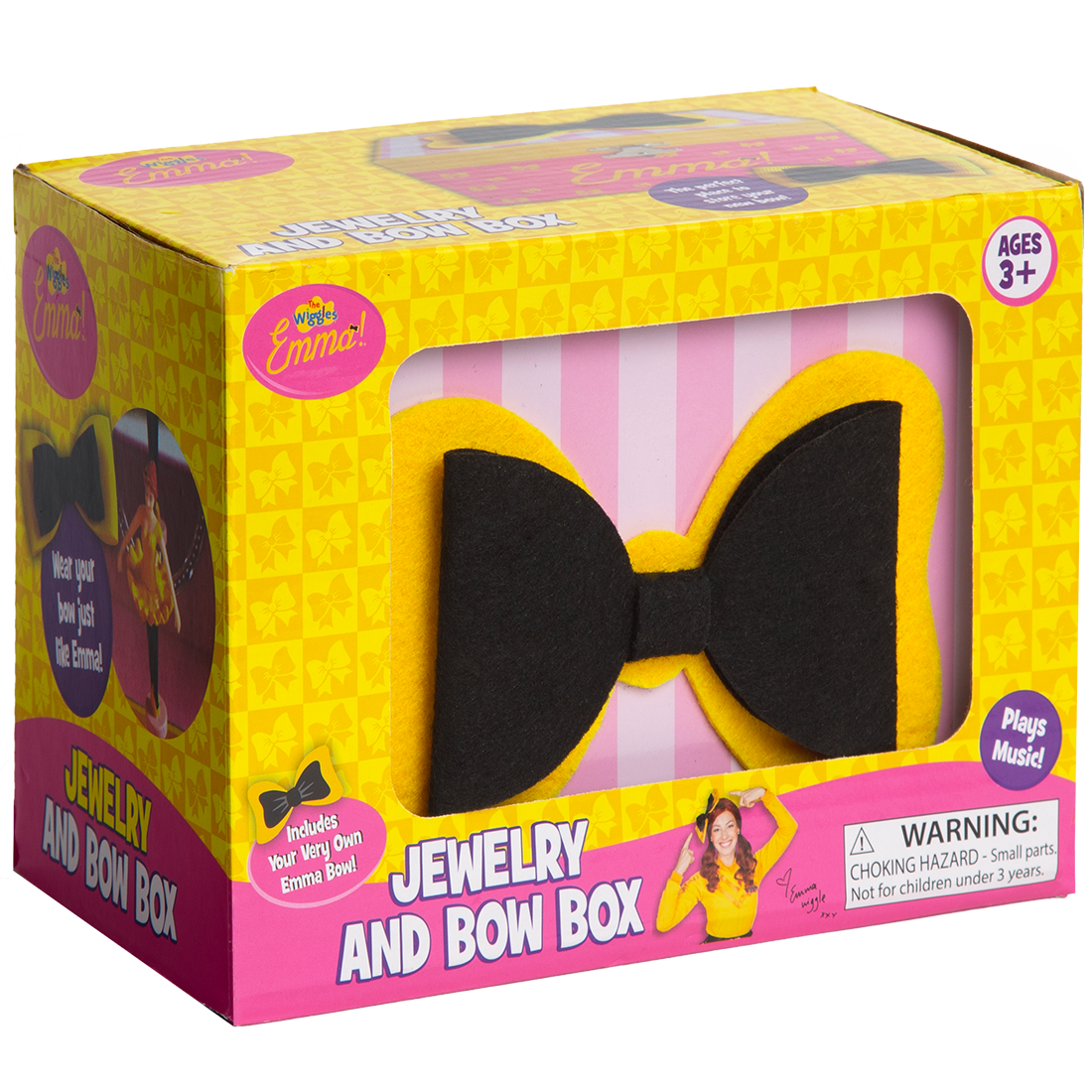 The Wiggles Emma Musical Jewelry Box Comes with Wearable Hairbow | MMT ...