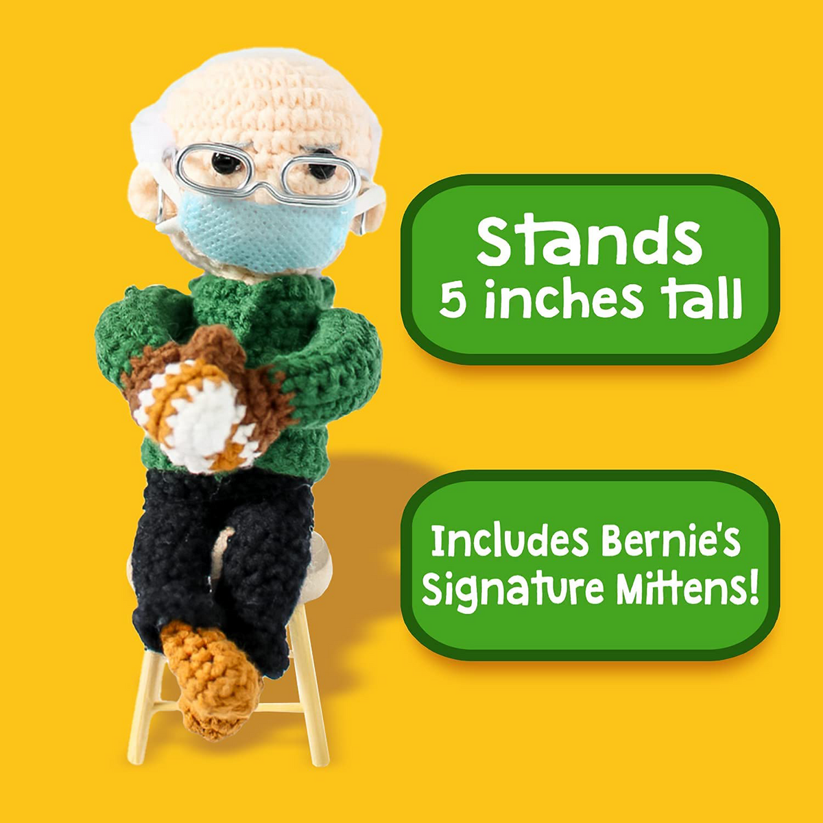 Bernie Sanders Political Plush Toy | MMT – Mighty Mojo Toys