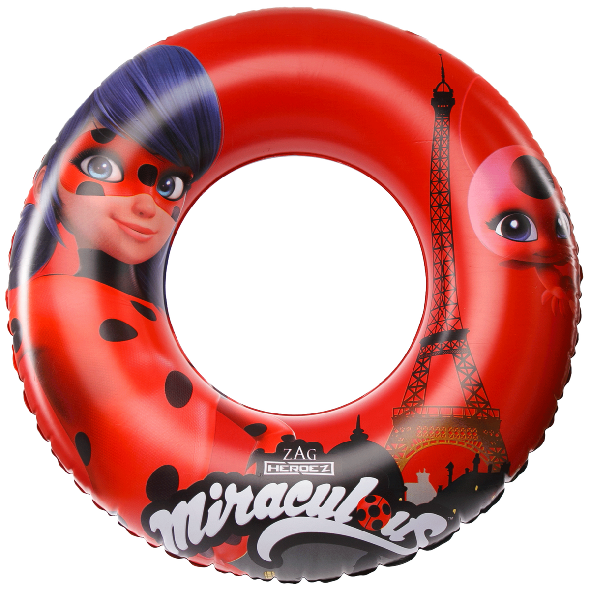 Miraculous Pool Float – Red Tube with Black Base | MMT – Mighty Mojo Toys